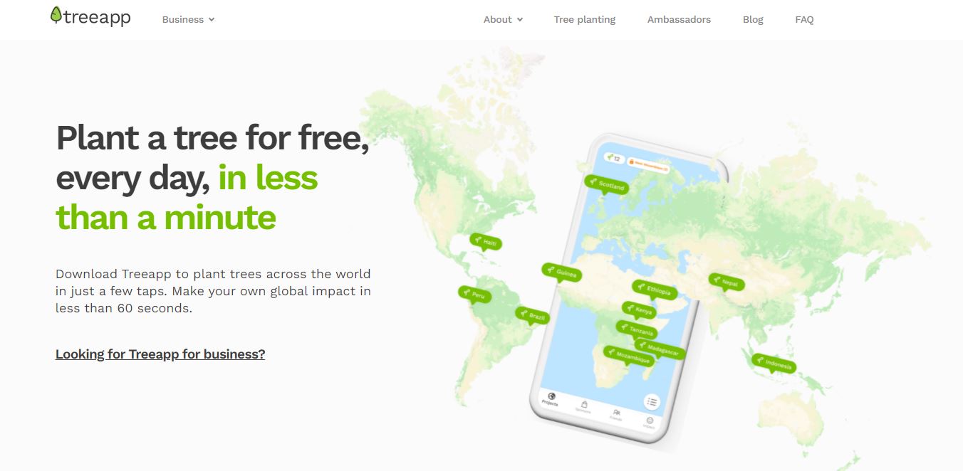 TreeAppScreengrab - Vodafone UK News Centre